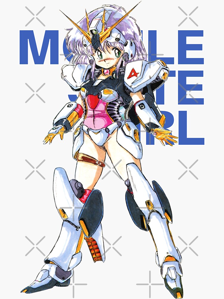 "Anime Girl 028 Mobile Suite Girl RX-93" Sticker for Sale by coltian ...