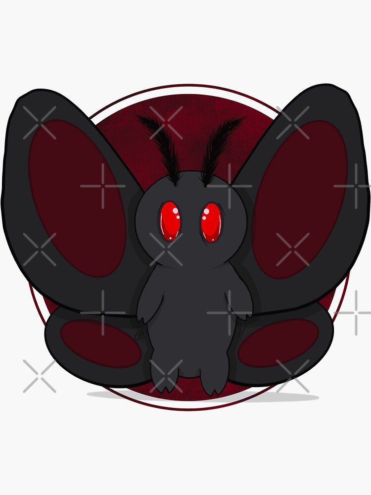 "Baby Mothman" Sticker for Sale by ItsLookingGrimm | Redbubble