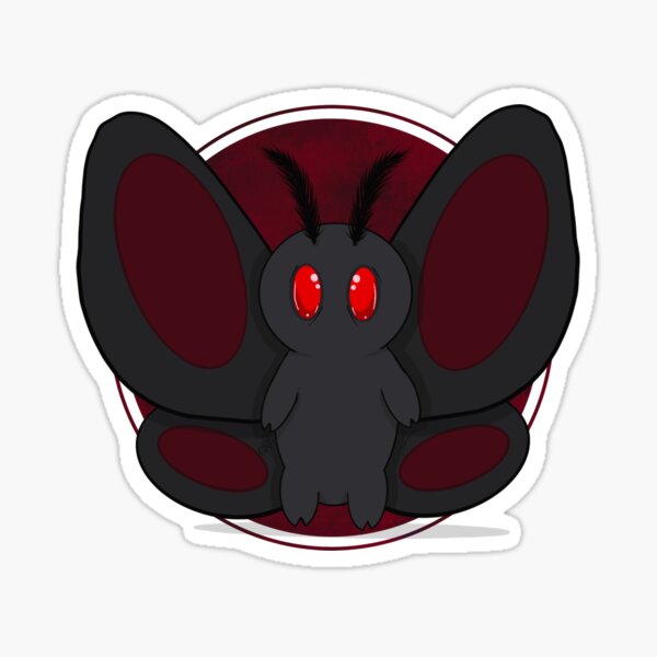 "Baby Mothman" Sticker for Sale by ItsLookingGrimm | Redbubble