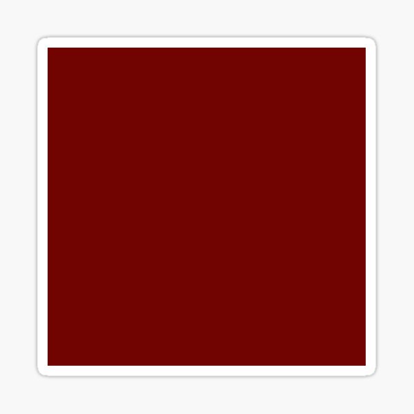 "Dark Barn Red Minimalistic Color" Sticker for Sale by Rolors | Redbubble