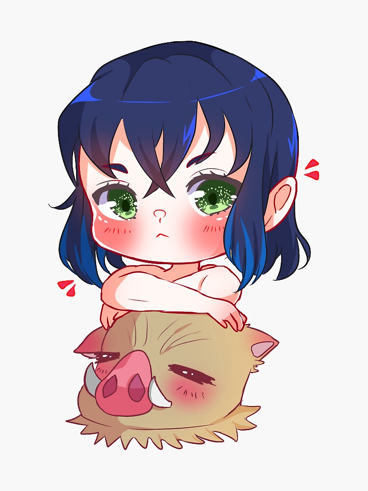 "Inosuke Chibi" Sticker for Sale by katiechuart | Redbubble