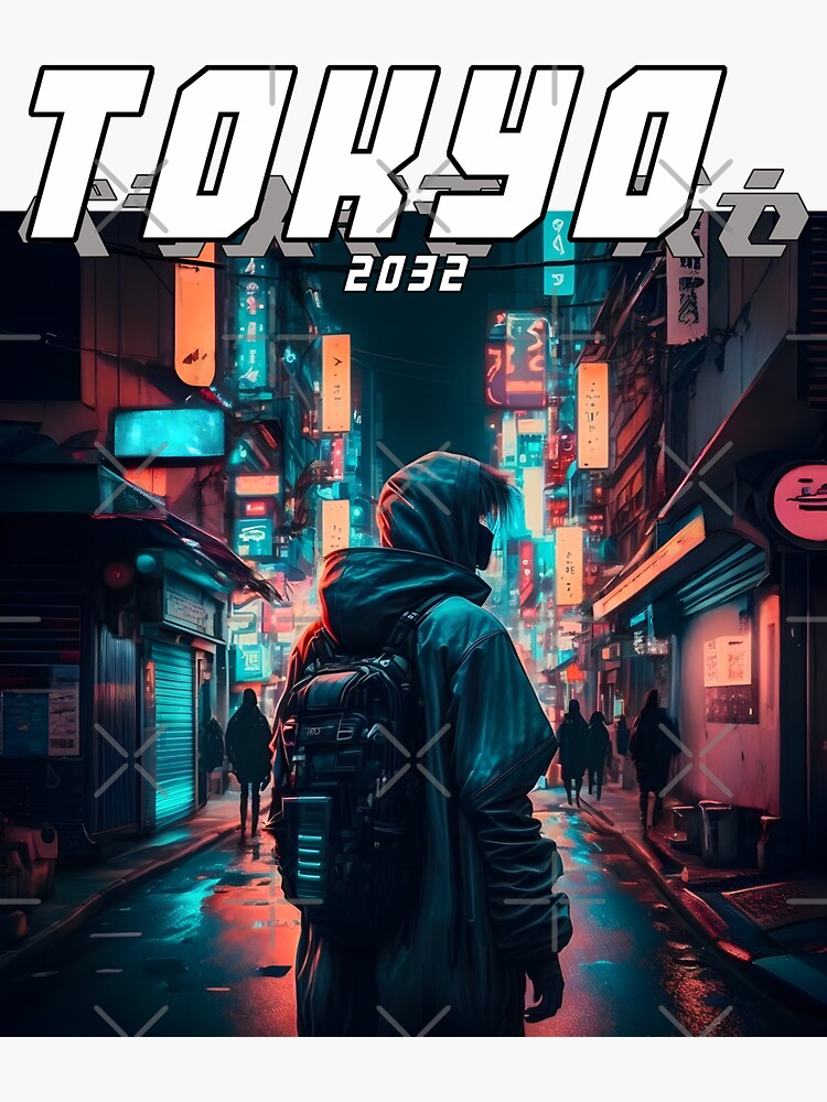"Japanese Street Cyberpunk Tokyo Streetwear" Sticker for Sale by ...
