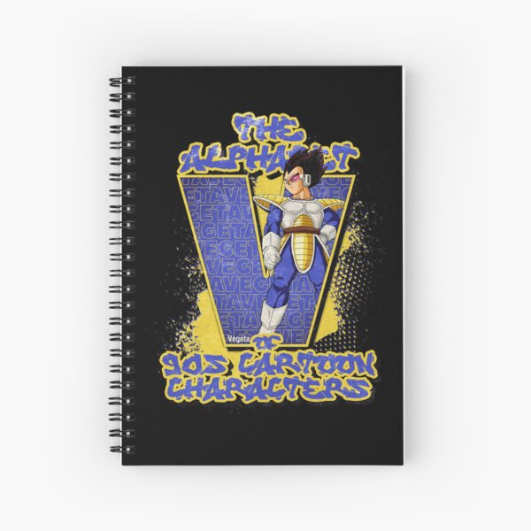 "The Alphabet of 90s Cartoon Characters Letter V is for Vegeta" Spiral ...