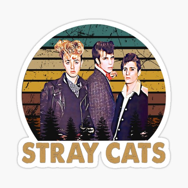 "stray cats band" Sticker for Sale by ForresterDSG | Redbubble