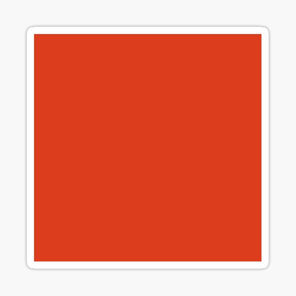 "Light Vermilion Red Minimalistic Color" Sticker for Sale by Rolors ...