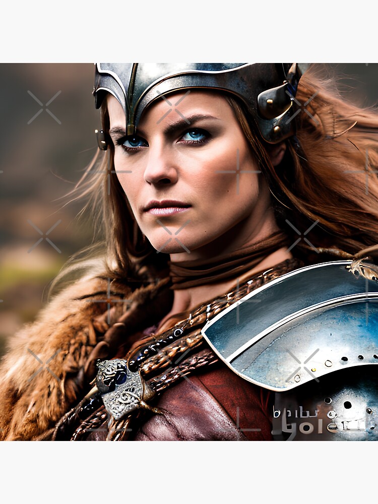 "The Young Viking Woman and the Great Jarl" Sticker for Sale by PetsMob ...