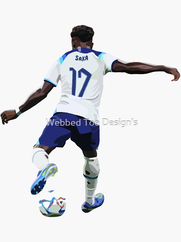 "Bukayo Saka" Sticker for Sale by TDCartoonArt | Redbubble