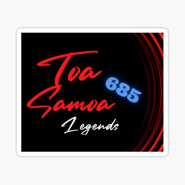 "Toa Samoa - Samoan Warrior Pride 685" Sticker for Sale by pug711 ...