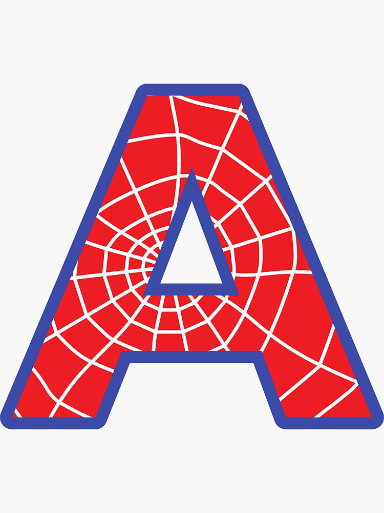 "Spiderman With Your Name - First Letter Of Your Name - Letter A ...