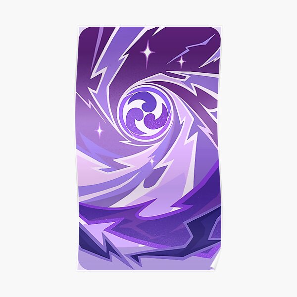"Electro Element | Genshin Impact" Poster for Sale by sunichan | Redbubble