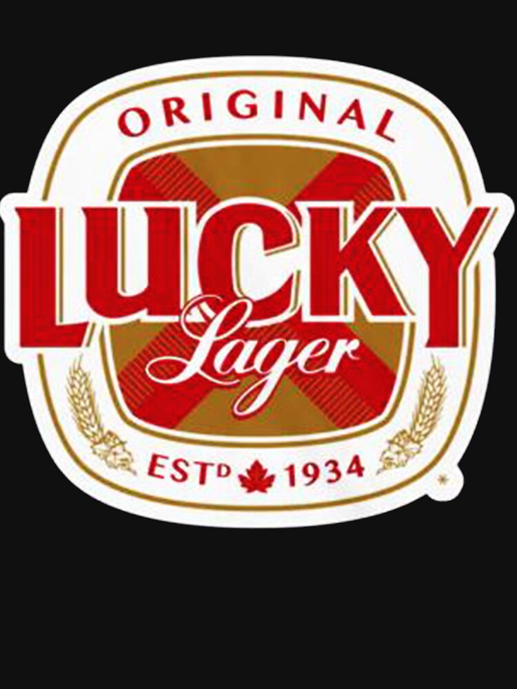 "Lucky Lager San Francisco beer Logo" Essential T-Shirt for Sale by ...