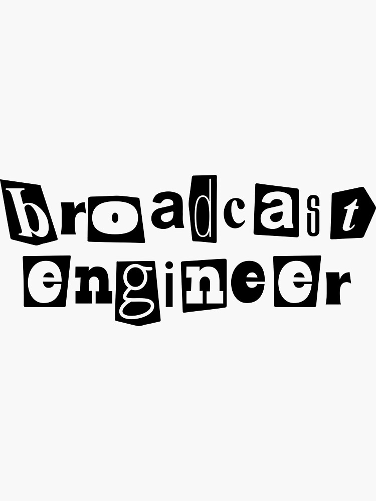 "Retro Broadcast Engineer Vintage " Sticker for Sale by NestaReign ...