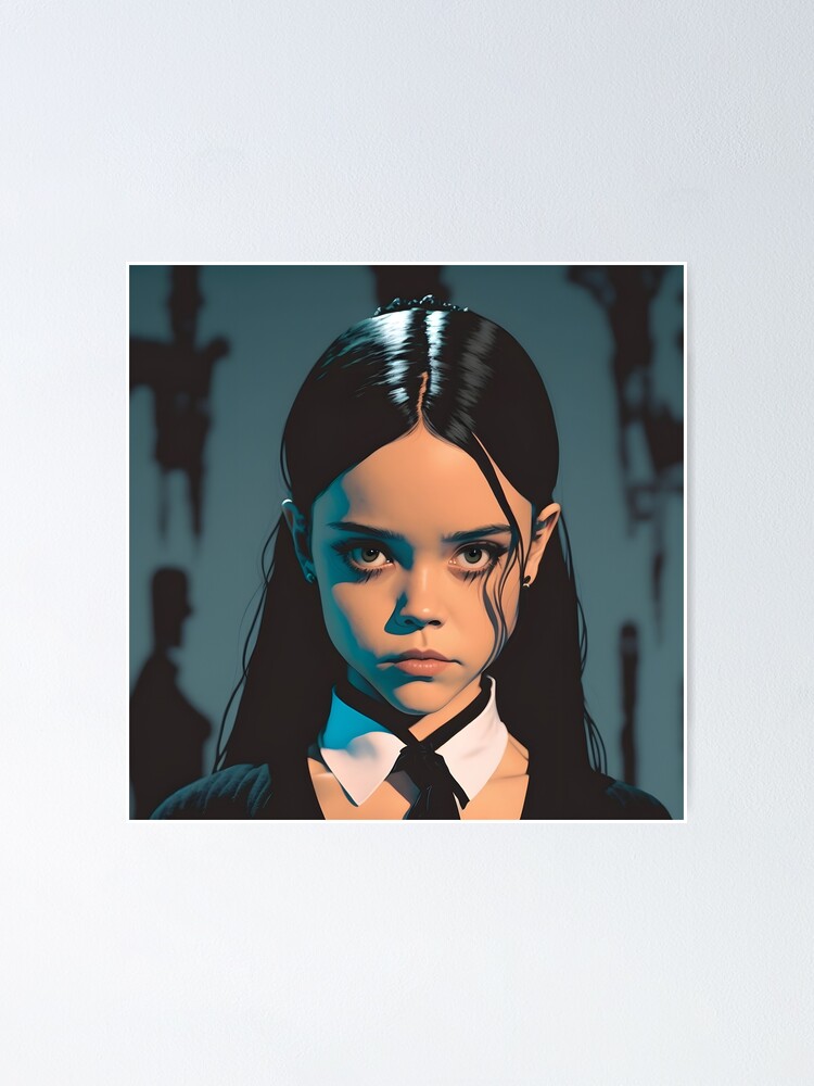 "Wednesday Addams" Poster for Sale by DistortedMonkey | Redbubble