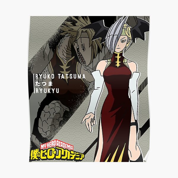 "Ryukyu Ryuko Tatsuma たつま | My Hero Academia" Poster for Sale by B-love ...