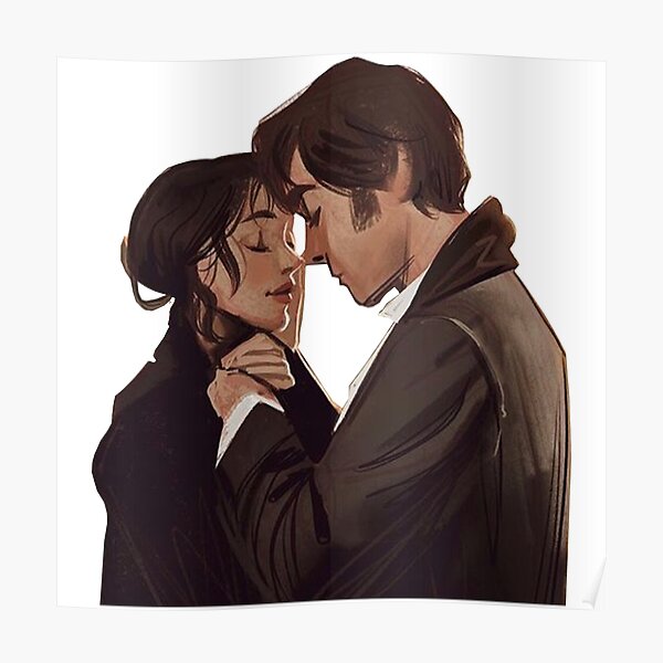 "Pride and Prejudice Elizabeth and Mr Darcy" Poster for Sale by stuff ...