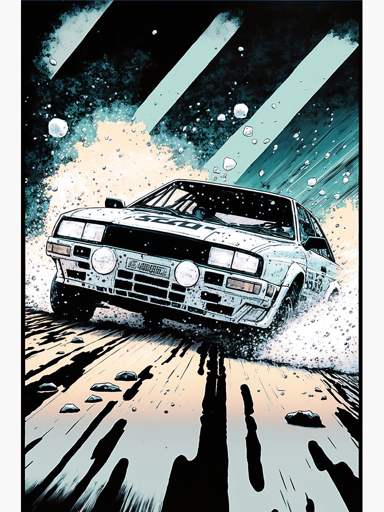 "Classic 80s rally stage" Sticker for Sale by STUDIOMASH | Redbubble