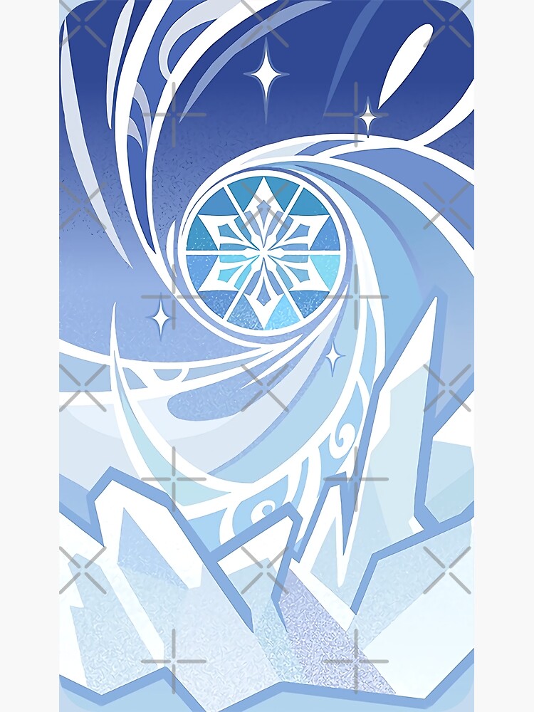 "Cryo Element | Genshin Impact" Poster for Sale by sunichan | Redbubble