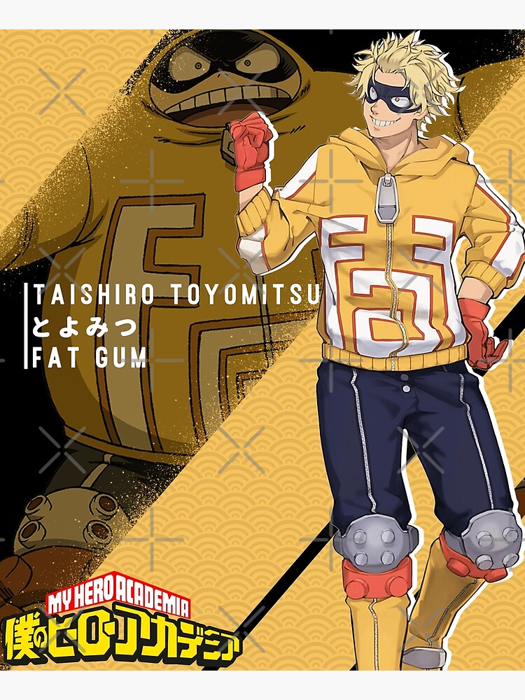 Póster «Fat Gum Taishiro Toyomitsu とよみつ | mi héroe academia» de B-love | Redbubble