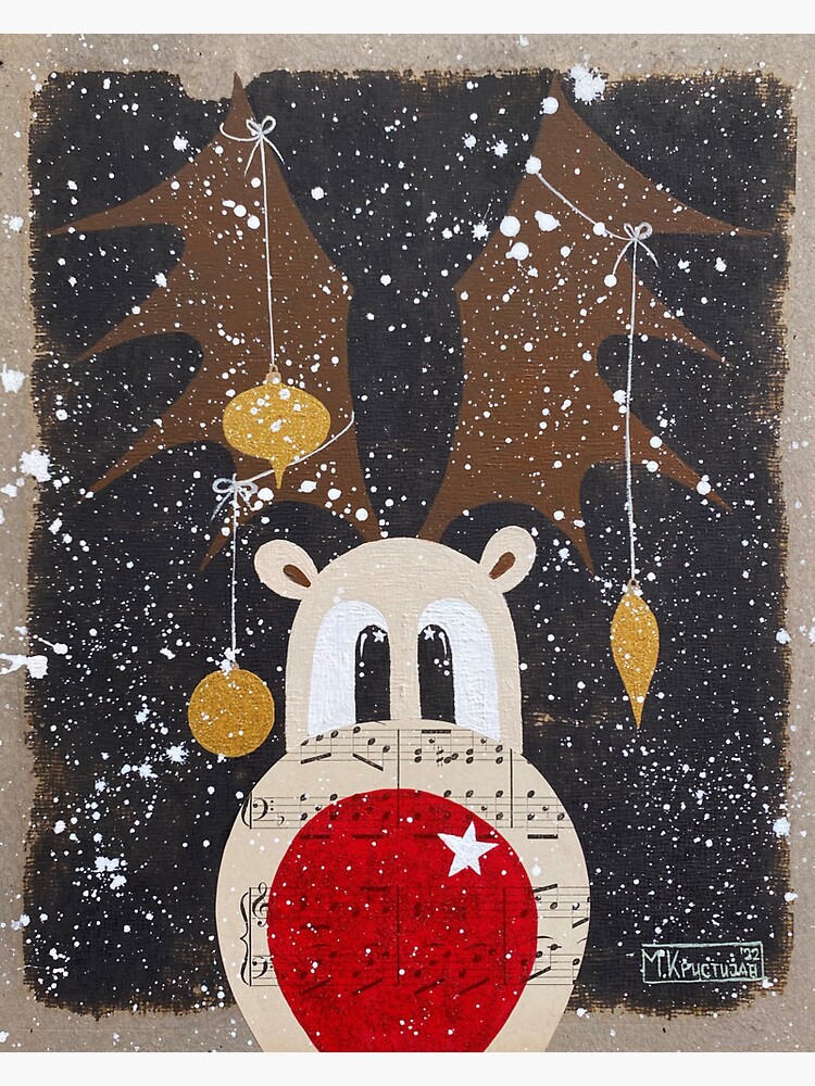 "Gold Ornaments Rudolph #5" Sticker for Sale by Kristijan86 | Redbubble