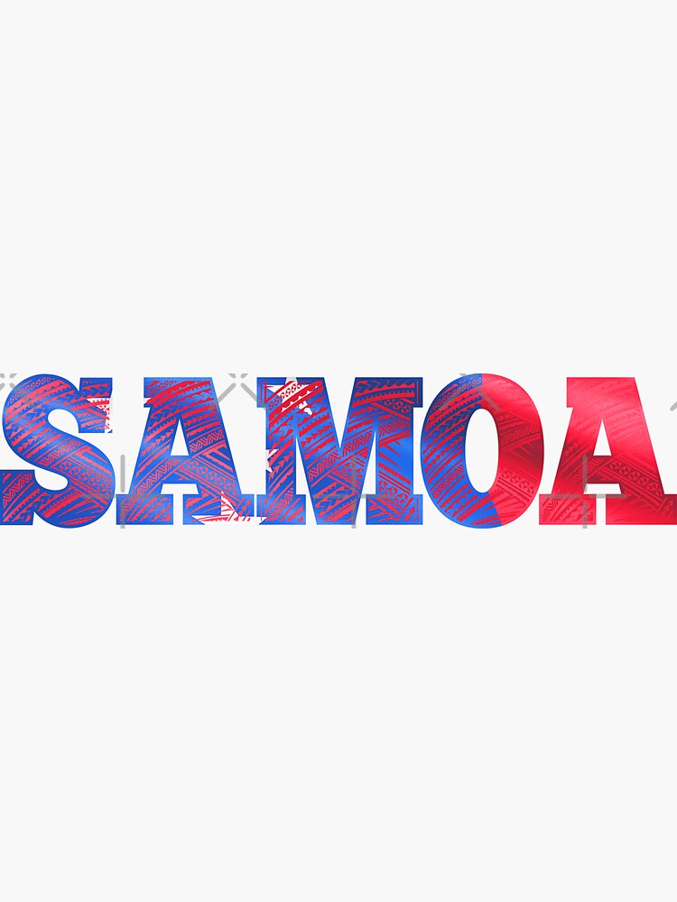 "Samoa - Samoan Pride - Polynesian" Sticker for Sale by GodsFlagFandom ...