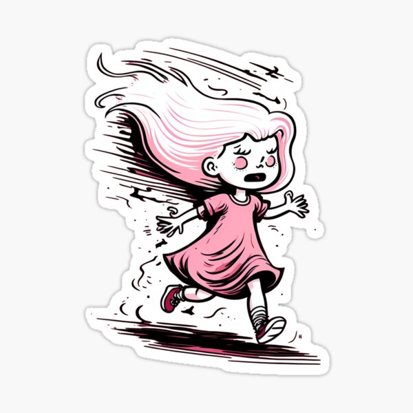 Cute Pink Girl Sticker For Sale By 65artist Redbubble