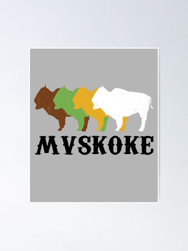 "Mvskoke Nation Muscogee Creek Tribe" Poster for Sale by ...