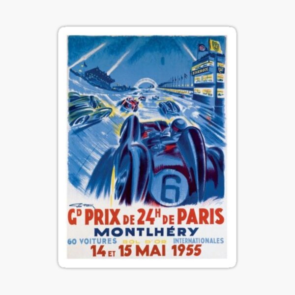"vintage grand prix" Sticker for Sale by Psheff69 | Redbubble
