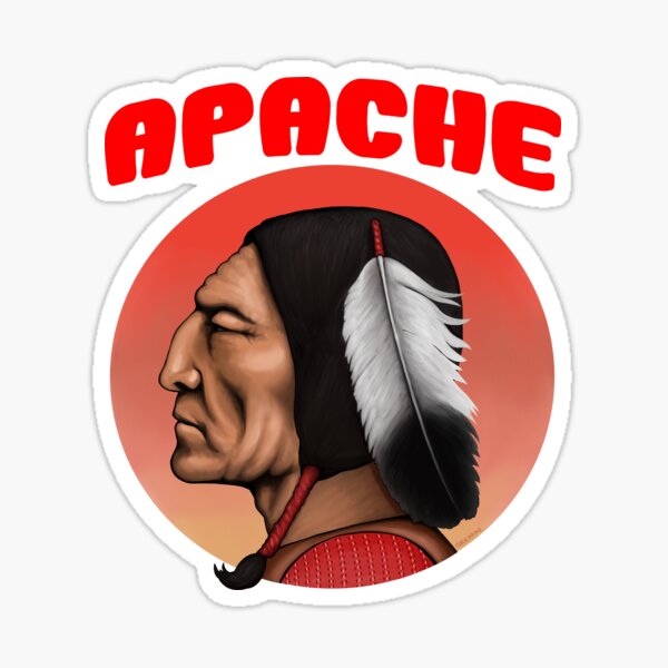 "Apache" Sticker for Sale by Horsehound | Redbubble