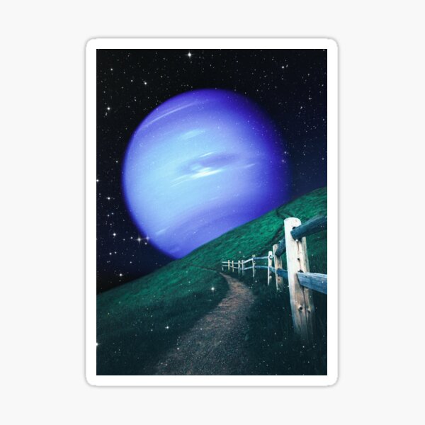 "Path to Neptune" Sticker for Sale by Dani-Moffet | Redbubble