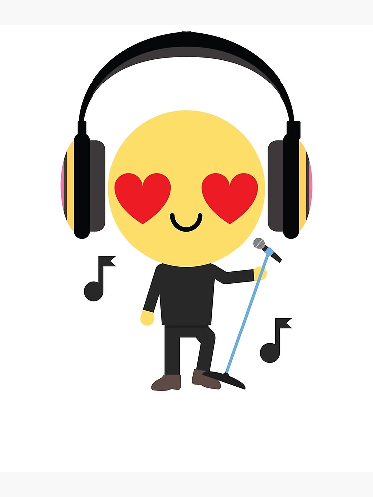 "Singer Emoji " Poster by HippoEmo | Redbubble