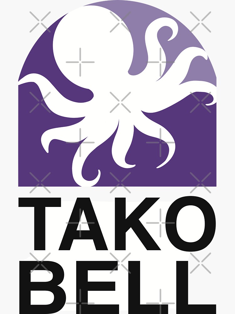 "Tako Bell - Octopus" Sticker for Sale by WaffleArtHouse | Redbubble