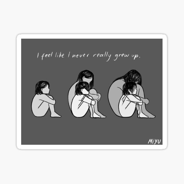 "Our Bodies just get Older" Sticker for Sale by vimiyui | Redbubble