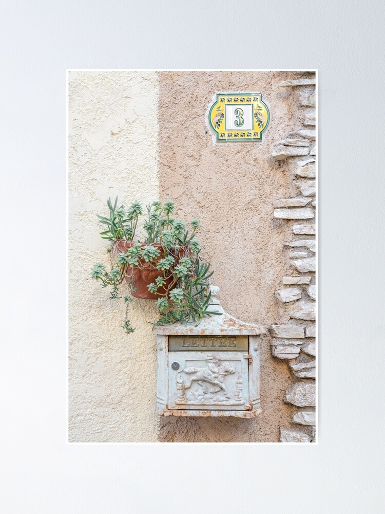 "Vintage Mailbox in Antibes City, Postal Mail Box, French Riviera, France Cote D'azur Art Print ...