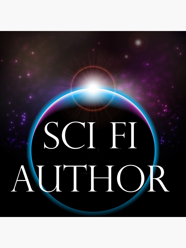 "Sci Fi Author" Sticker for Sale by LoveVickyHolt | Redbubble