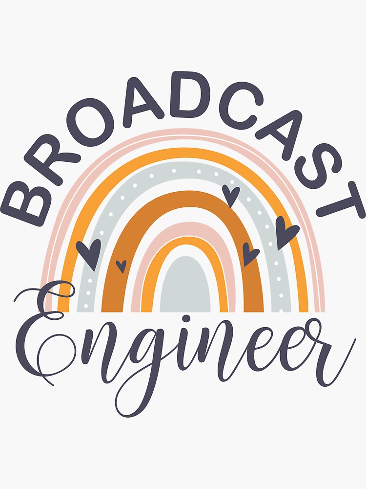 "Broadcast Engineer Cute" Sticker for Sale by NestaReign | Redbubble