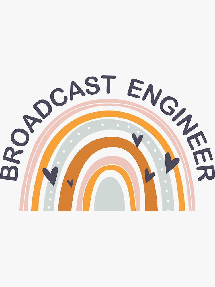 "Broadcast Engineer Bow" Sticker for Sale by NestaReign | Redbubble
