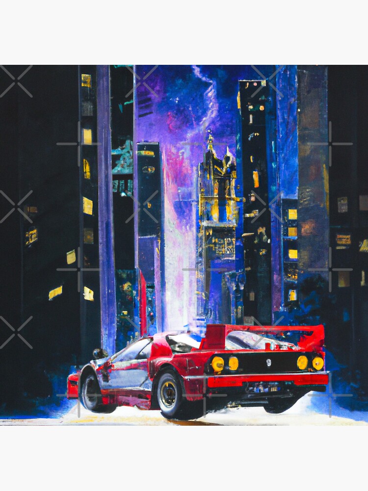 "Ferrari Enzo in the streets" Sticker for Sale by SpaceCars | Redbubble
