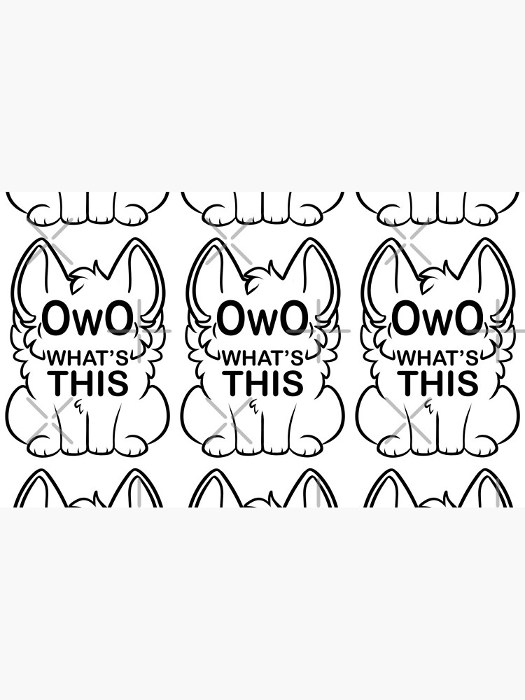"OwO What's This? - black text" Coffee Mug for Sale by 8Bit-Paws ...