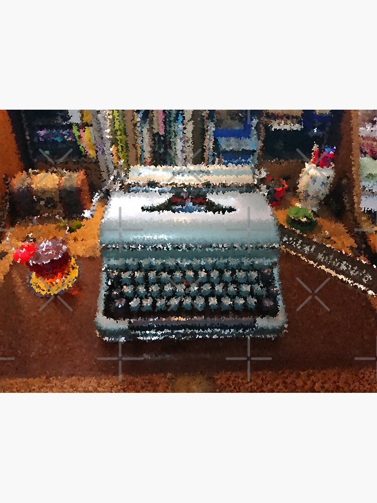 "BLUEBIRD VINTAGE TYPEWRITER" Sticker for Sale by MarniD9 | Redbubble