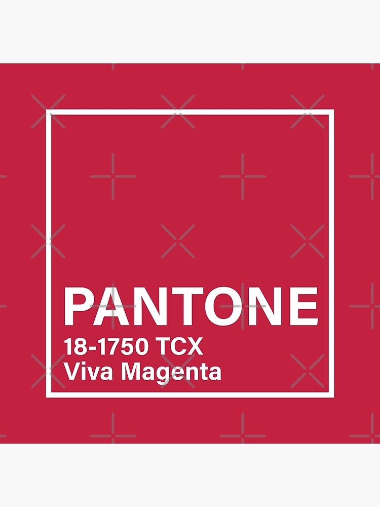 "Pantone 18-1750 TCX Viva Magenta , color of the year 2023" Art Print ...