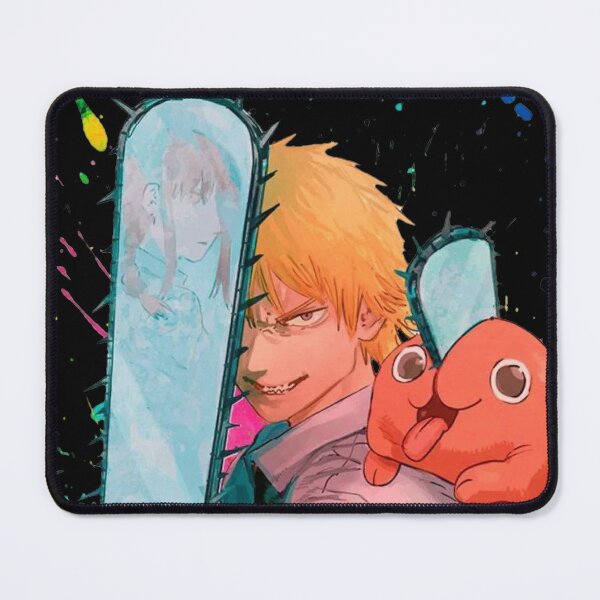 "denji and pochita, chainsawman" Mouse Padundefined by Ricon-Otaku ...
