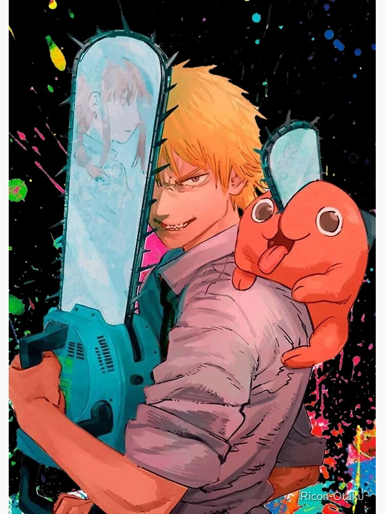 "denji and pochita, chainsawman" Art Print for Sale by Ricon-Otaku ...