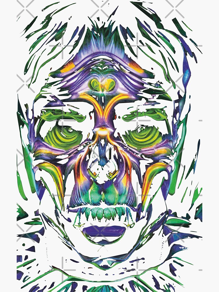 "Color man face" Sticker for Sale by ZaherToma | Redbubble