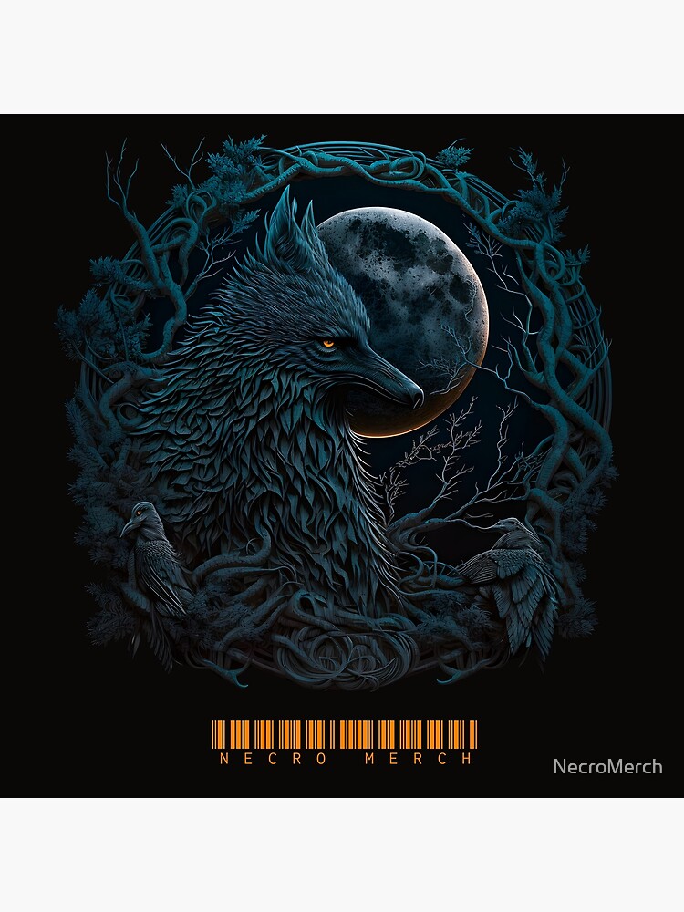 "Raven Wolf - Necro Merch " Poster for Sale by NecroMerch | Redbubble