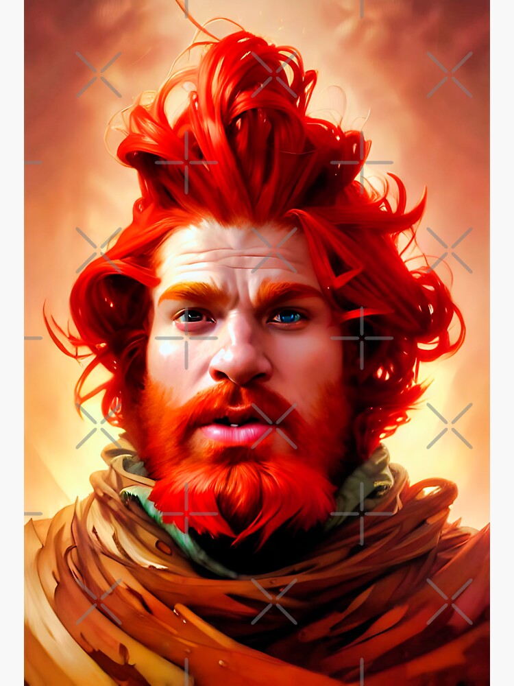 "Erik the Red" Sticker for Sale by 7infernus | Redbubble