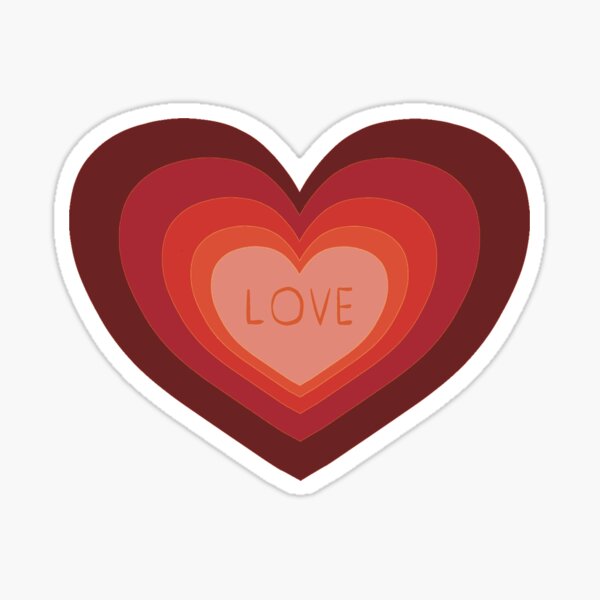 "Love red Heart symbol of love" Sticker for Sale by Fransyn | Redbubble
