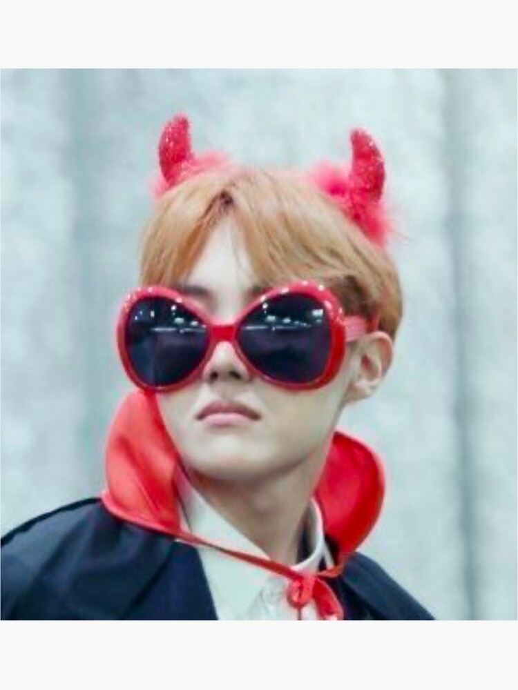 "J-Hope Devil Costume" Sticker for Sale by mrsbangtan | Redbubble