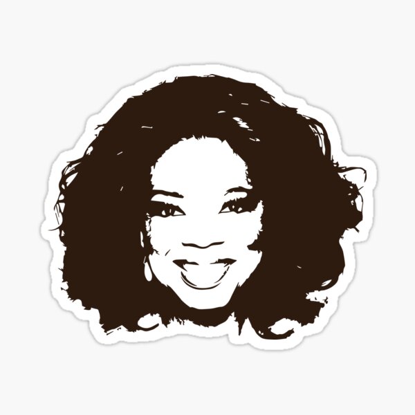 "Oprah Winfrey talk show host designs " Sticker for Sale by Saxon ...