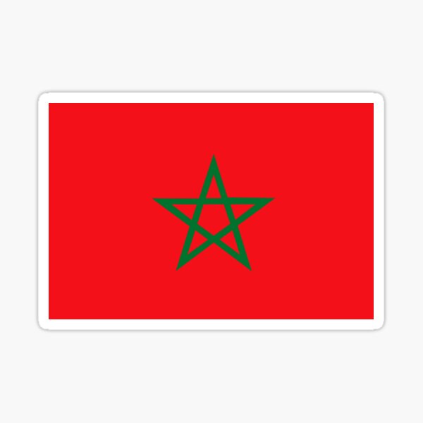 "Morocco flag" Sticker for Sale by Javaland | Redbubble