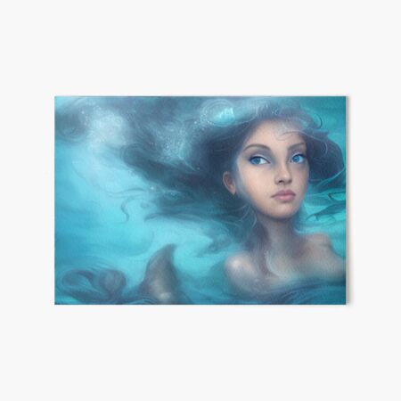"Portrait of the Goddess of the Ocean Underwater. Fae, mermaid, genie ...